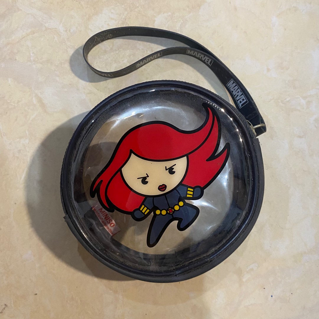 MINISO coin pouch marvel black widow, Fesyen Wanita, Tas & Dompet di ...