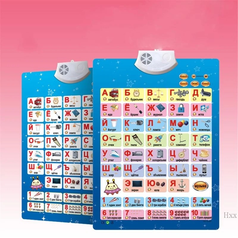 New Russian Music Alphabet Talking Poster Russia Kids Education Toys ...