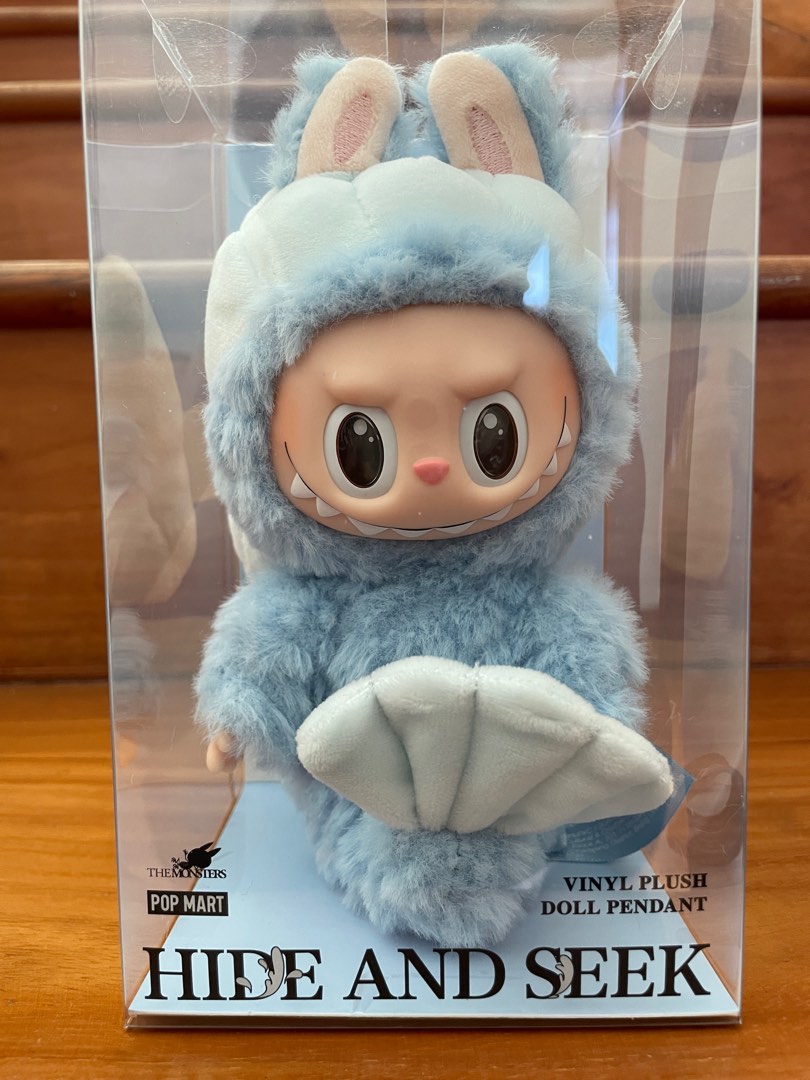 Popmart - (Blue Label) Labubu Hide&Seek Vinyl Plush Doll Pendant ...