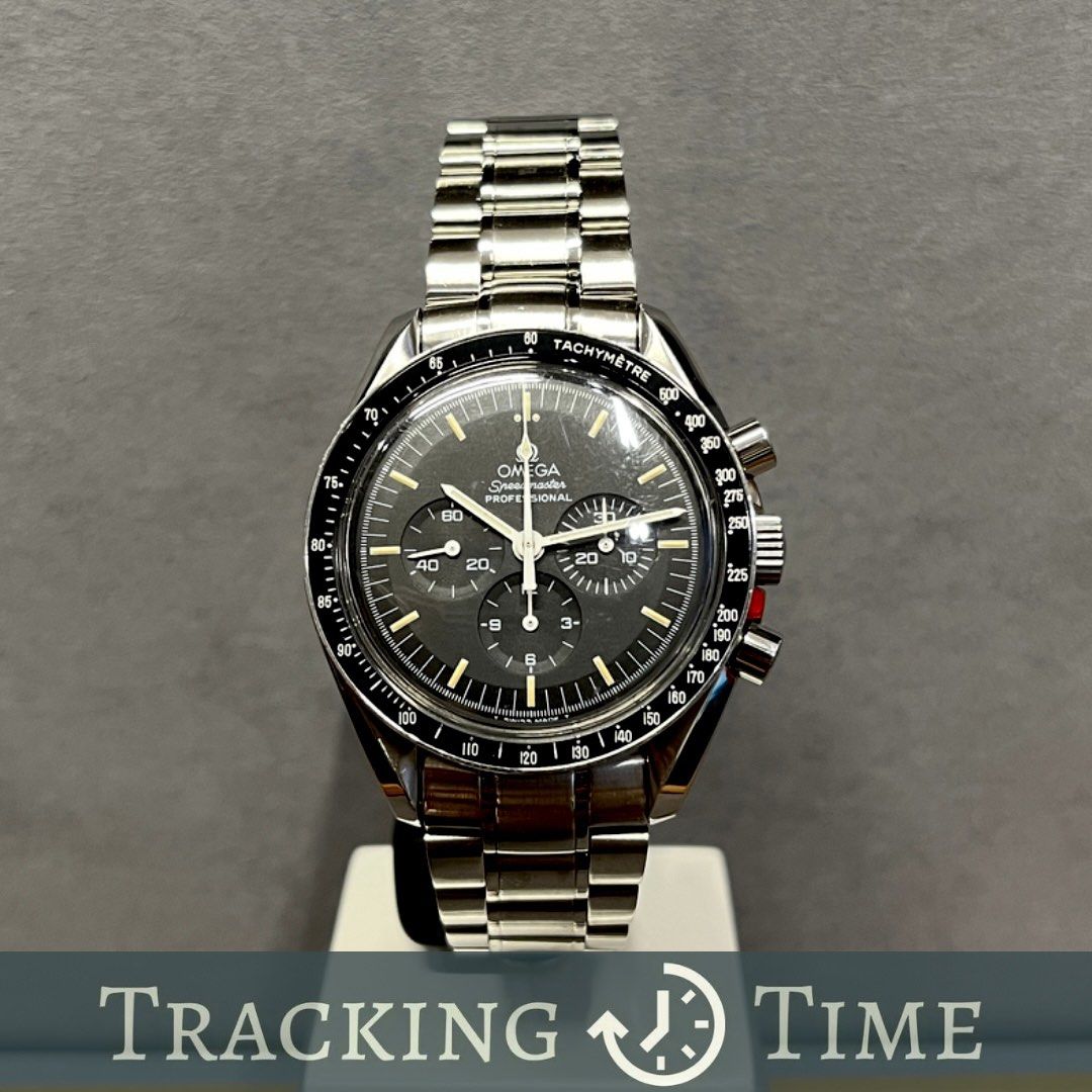 Omega 1996 Speedmaster 1861 Tritium Patina Dial Hesalite Transitional ...