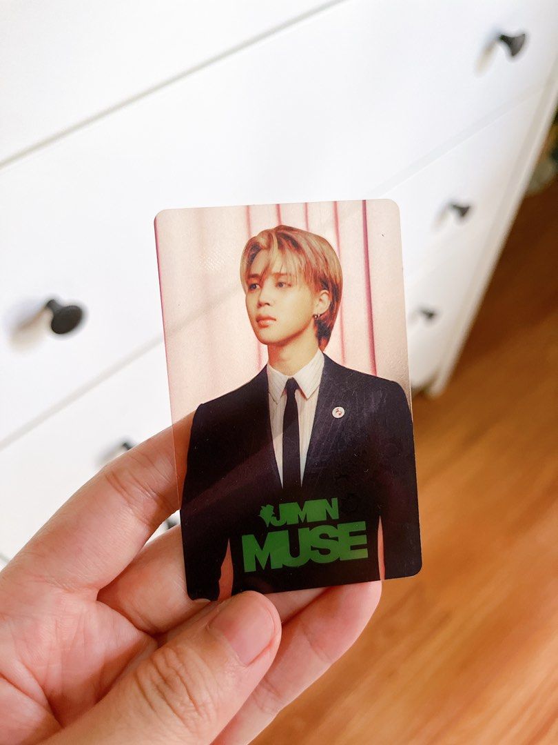 Photocard JIMIN BTS transparan emboss aesthetic, K-Wave di Carousell