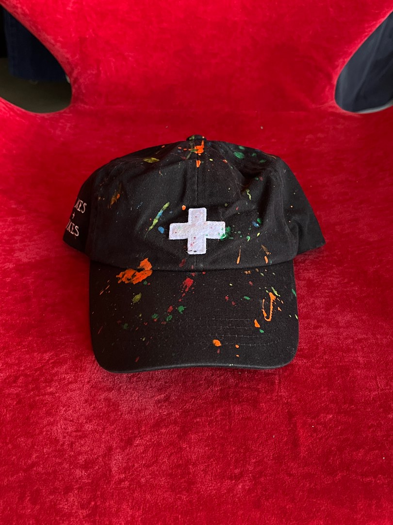 Places + Faces Paint Splatter Cap, Men's Fashion, Watches & Accessories ...
