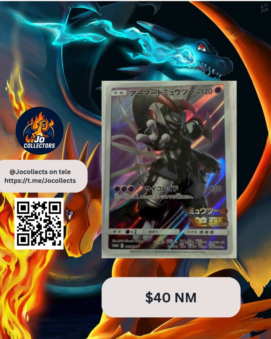 Pokemon amored mewtwo #365/SM-P Japanese Promo, Hobbies & Toys, Toys ...