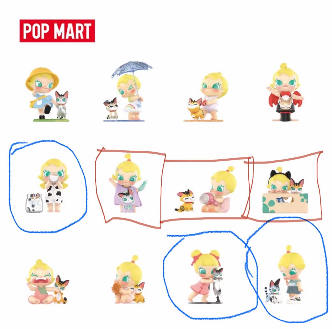 Popmart Baby Morry & Baby Tabby series, Hobbies & Toys, Toys & Games on ...