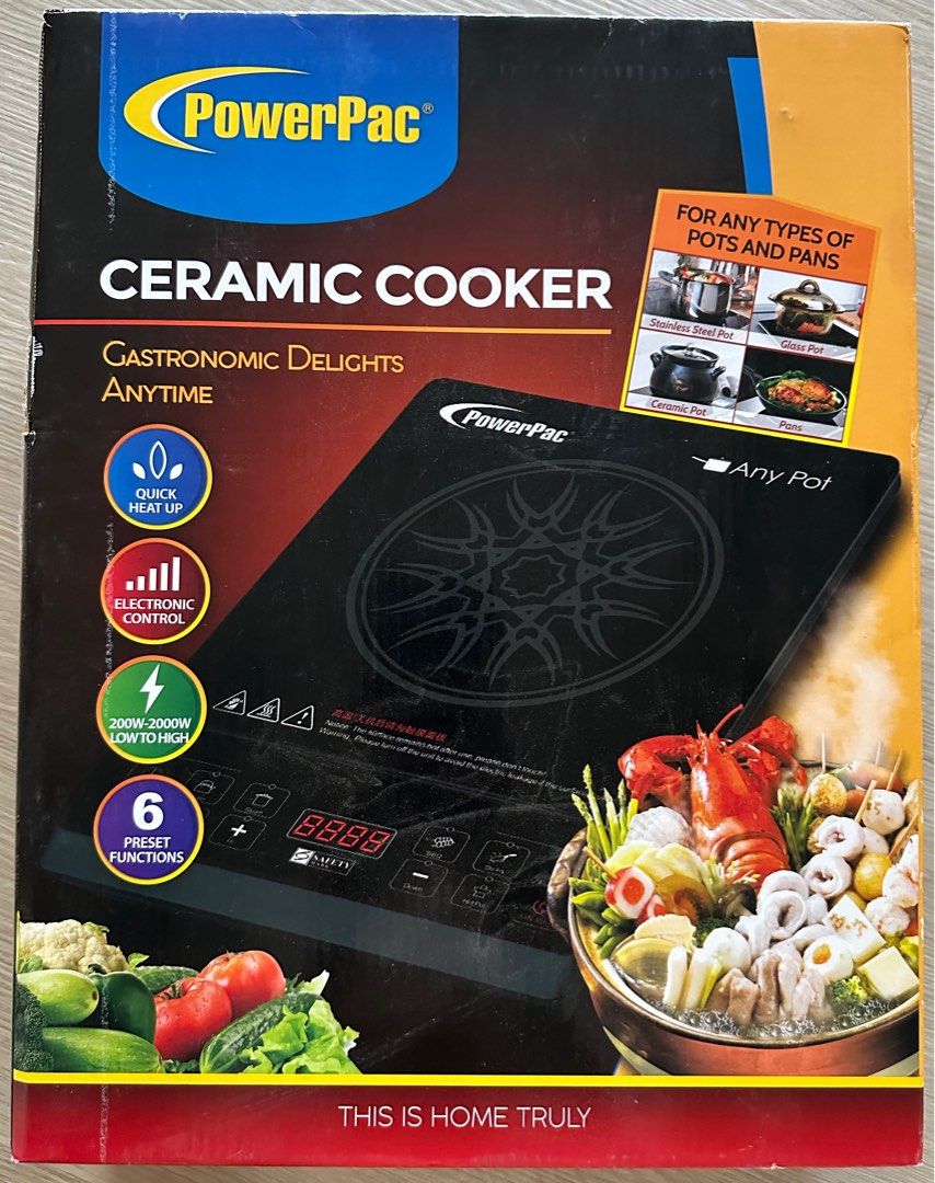 PowerPac Ceramic Cooker - Any Pot, TV & Home Appliances, Kitchen ...