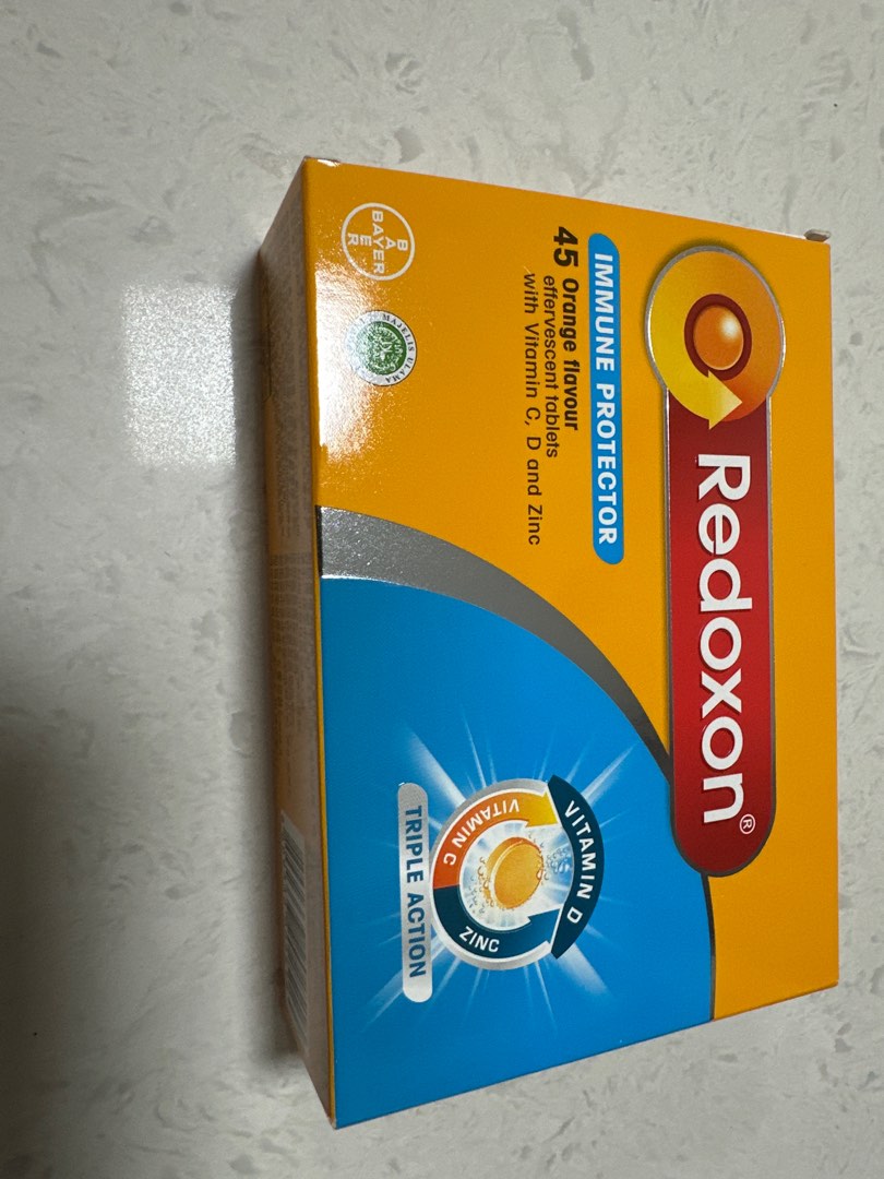 Redoxon Immune Protector - 45 Effervescent Tablets, Health & Nutrition ...