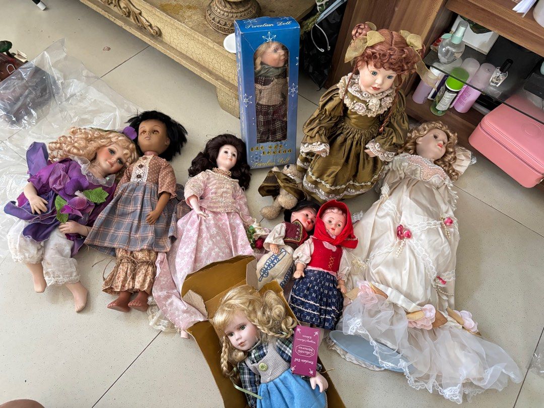 SALE Boneka doll vintage klasik antik kuno jadul porcelain porselen ...