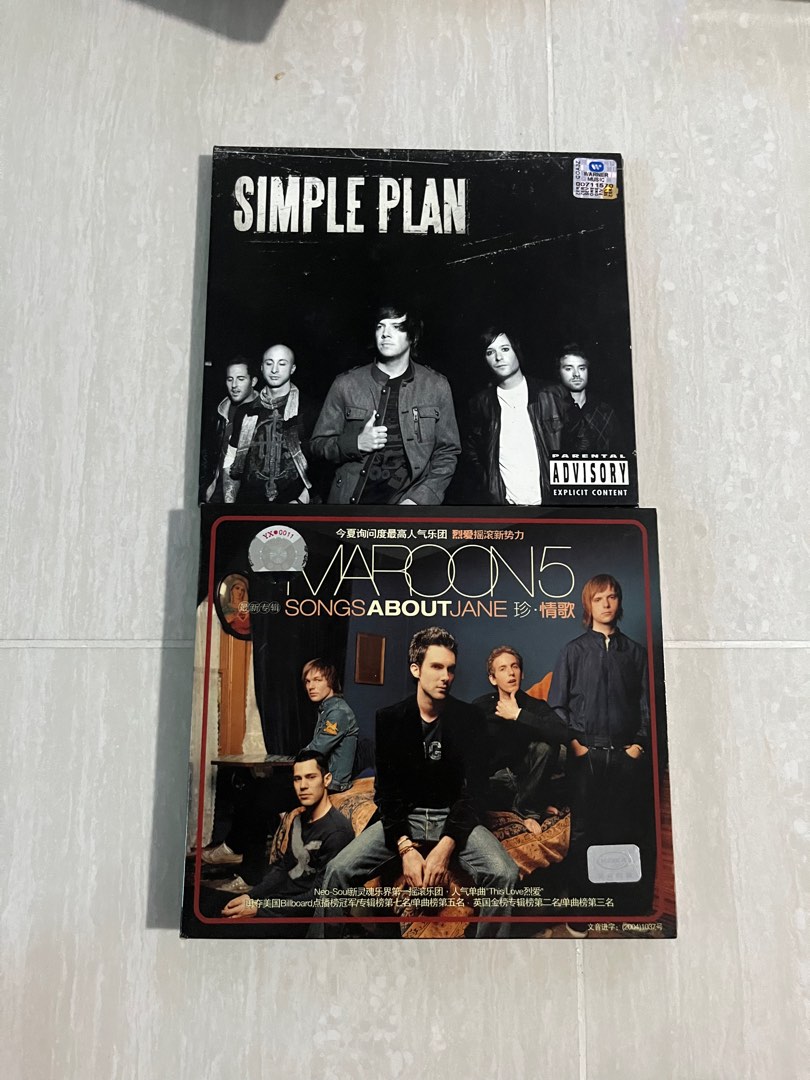 Simple Plan & Maroon 5 CD Albums, Hobbies & Toys, Music & Media, CDs ...