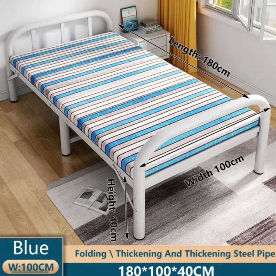Single Bedroom Bed | Student Dormitory Bed | Folding Bed Frame | Simple ...