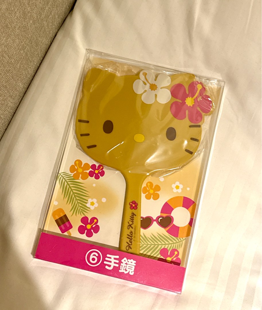 Tan Hello Kitty Hand Mirror, Furniture & Home Living, Home Decor ...