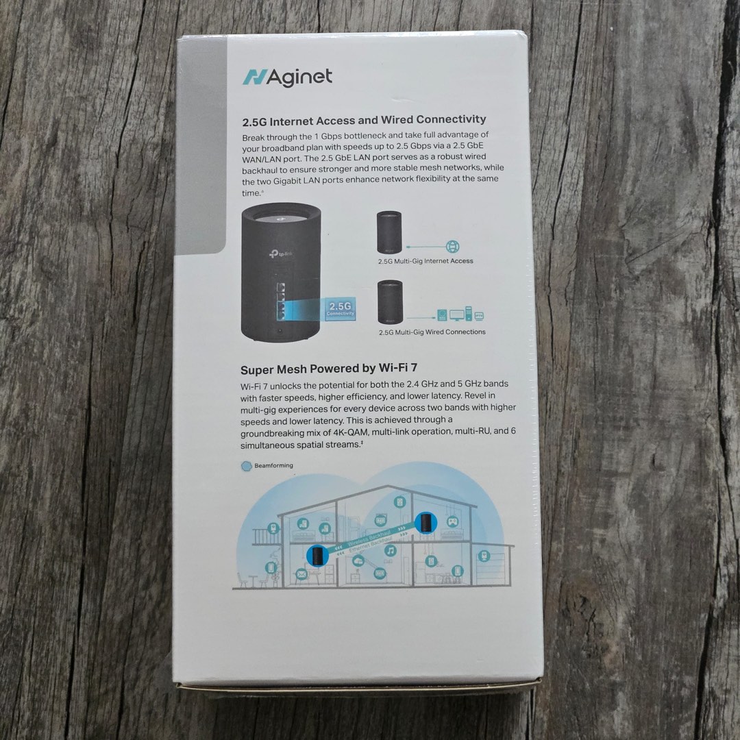 TP-Link Aginet HB410 BE6500 Whole Home Mesh Wi-Fi 7 AP, Computers ...