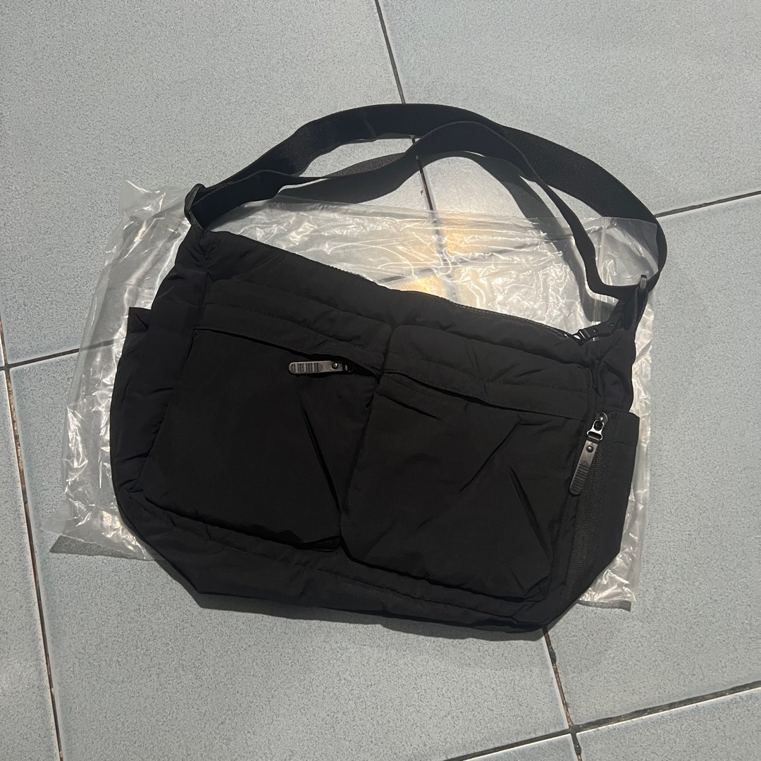 uniqlo multi pocket shoulder bag, Men's Fashion, Bags, Sling Bags on ...