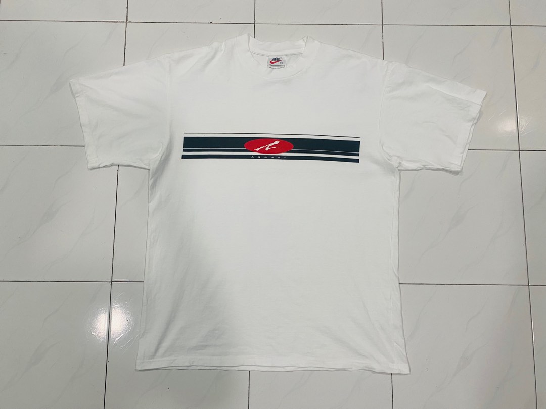 Vintage Malaysia Nike Andre Agassi Tennis, Men's Fashion, Tops & Sets ...