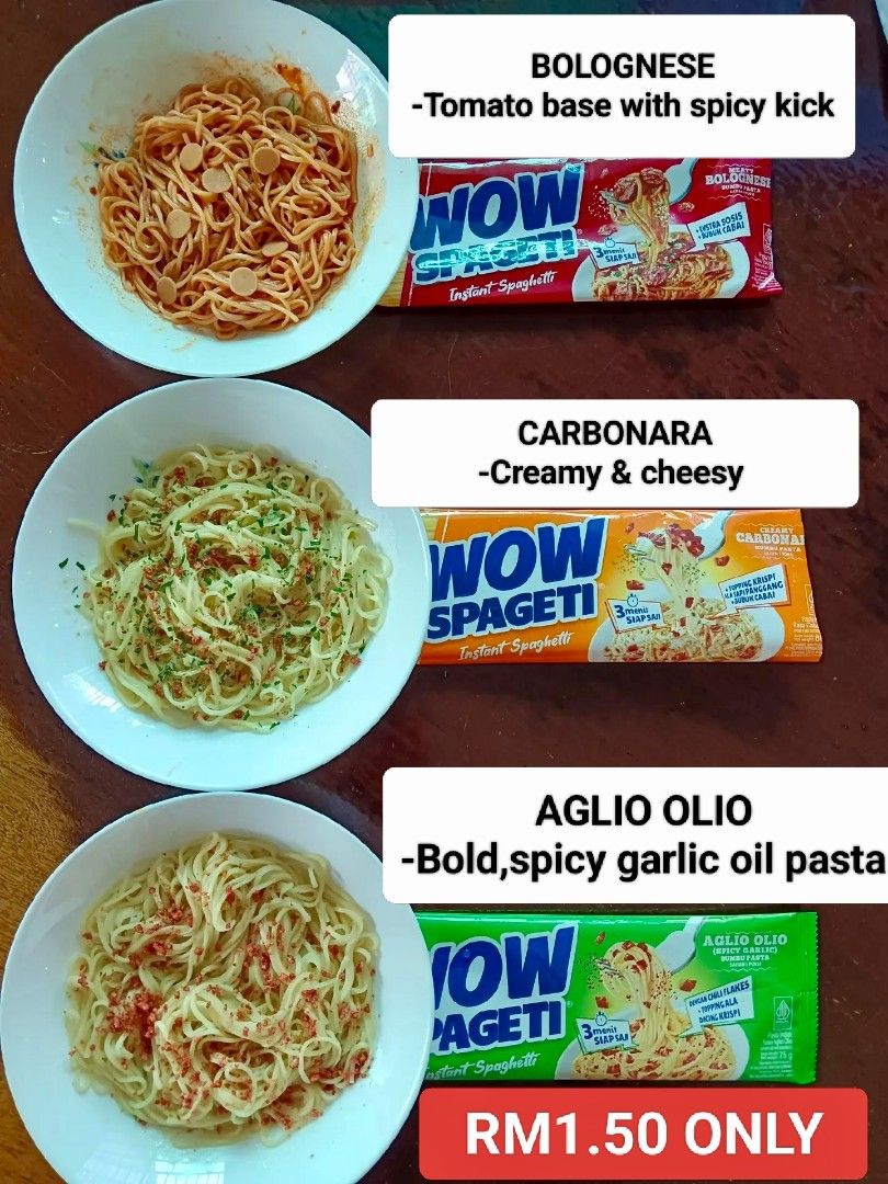 Wow spaghetti viral (Sabah kk), Food & Drinks, Local Eats on Carousell