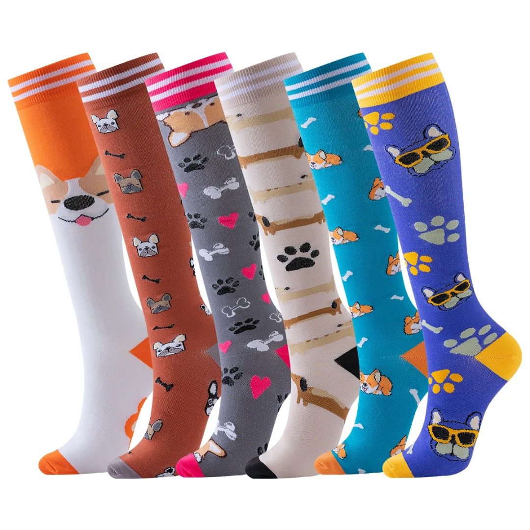 6 Pairs dog compression socks Men Women Compression Socks Sports Women ...