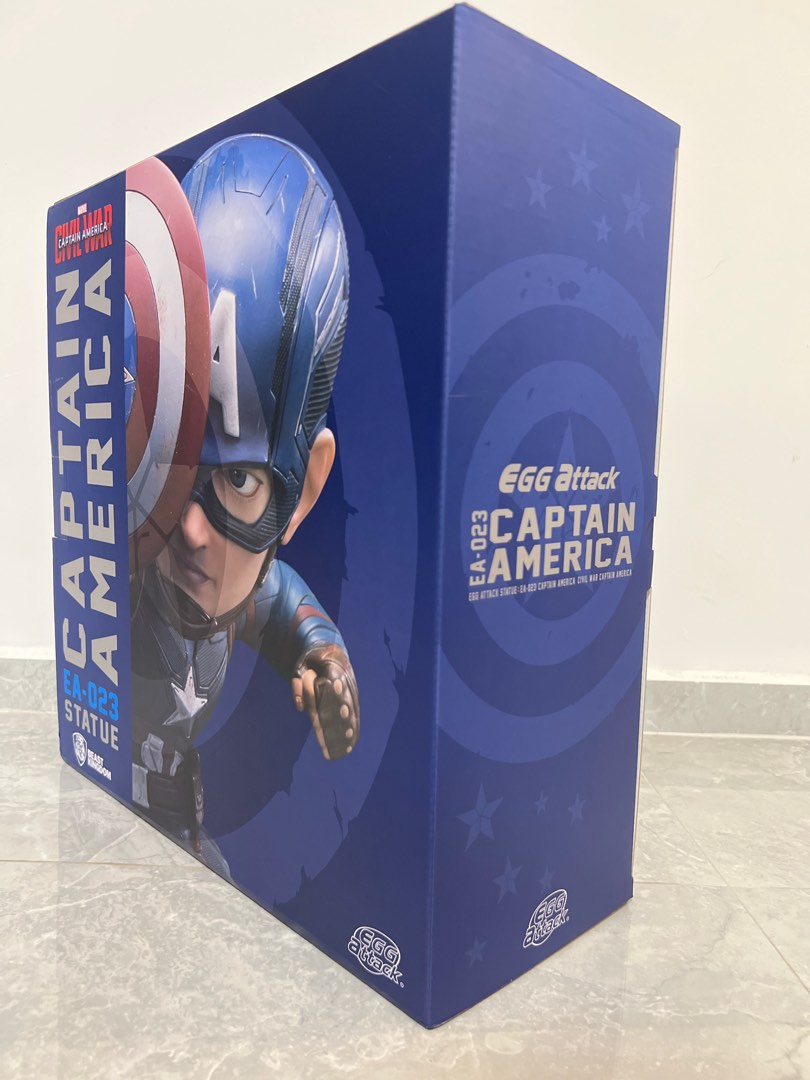 Beast Kingdom Egg Attack Captain America Statue EA-023, Hobbies & Toys ...