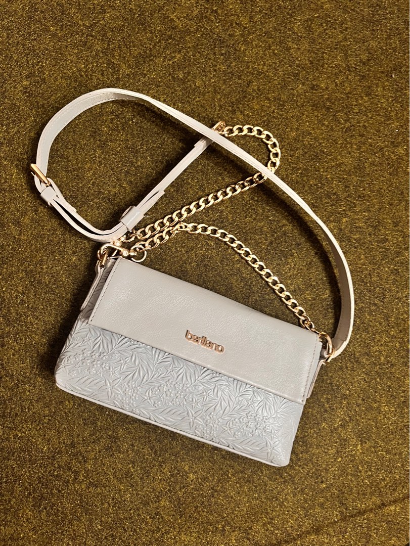 Tas dompet clutch merk berliano -motif batik belimbing warna beige abu ...