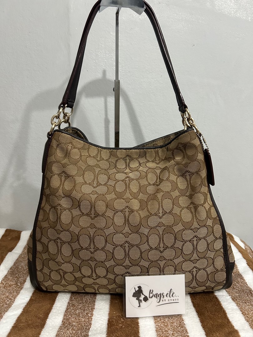 Coach phoebe in brown canvass, Luxury, Bags & Wallets on Carousell