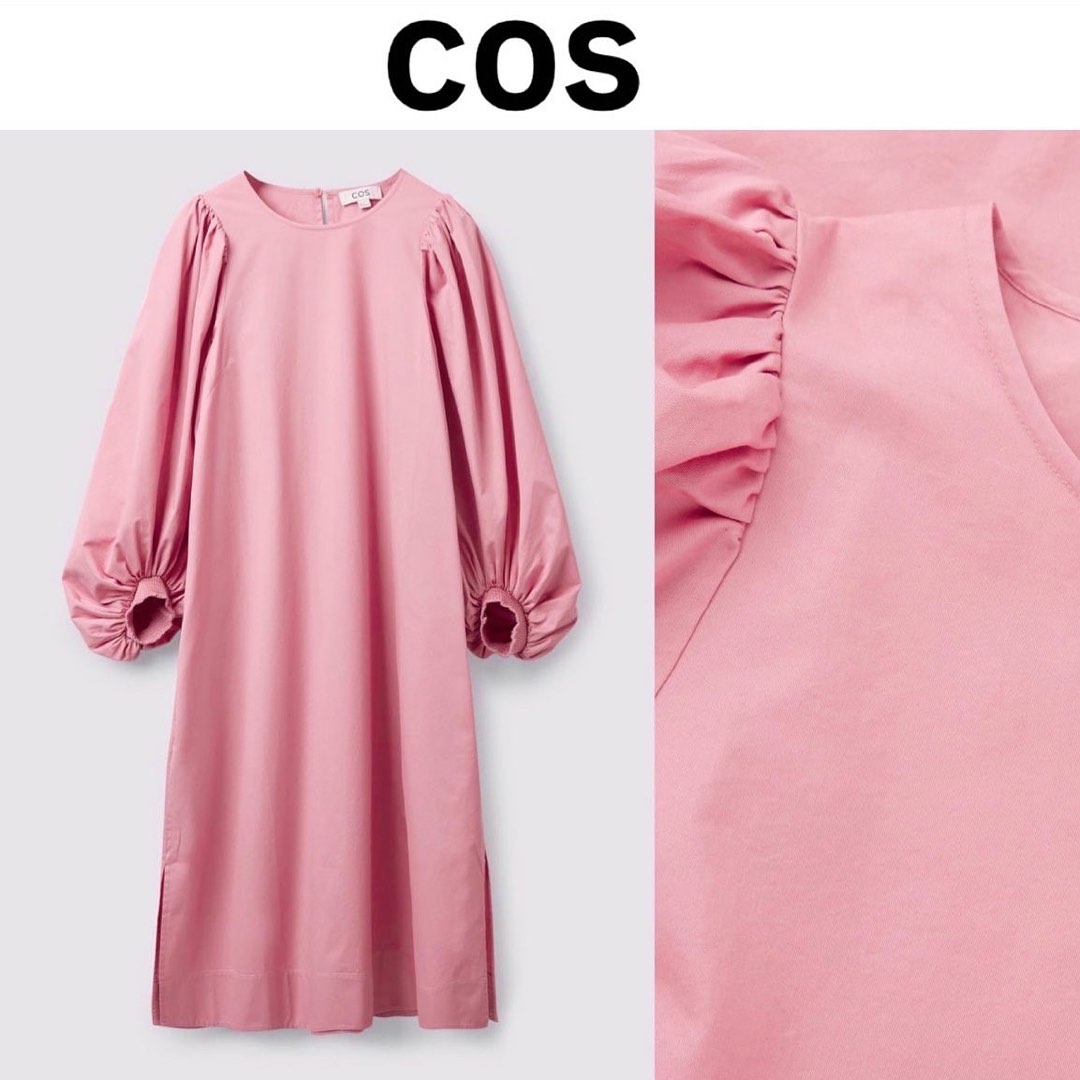 COS Dress Super Puff Sleeve, Women's Fashion, Dresses & Sets, Dresses ...