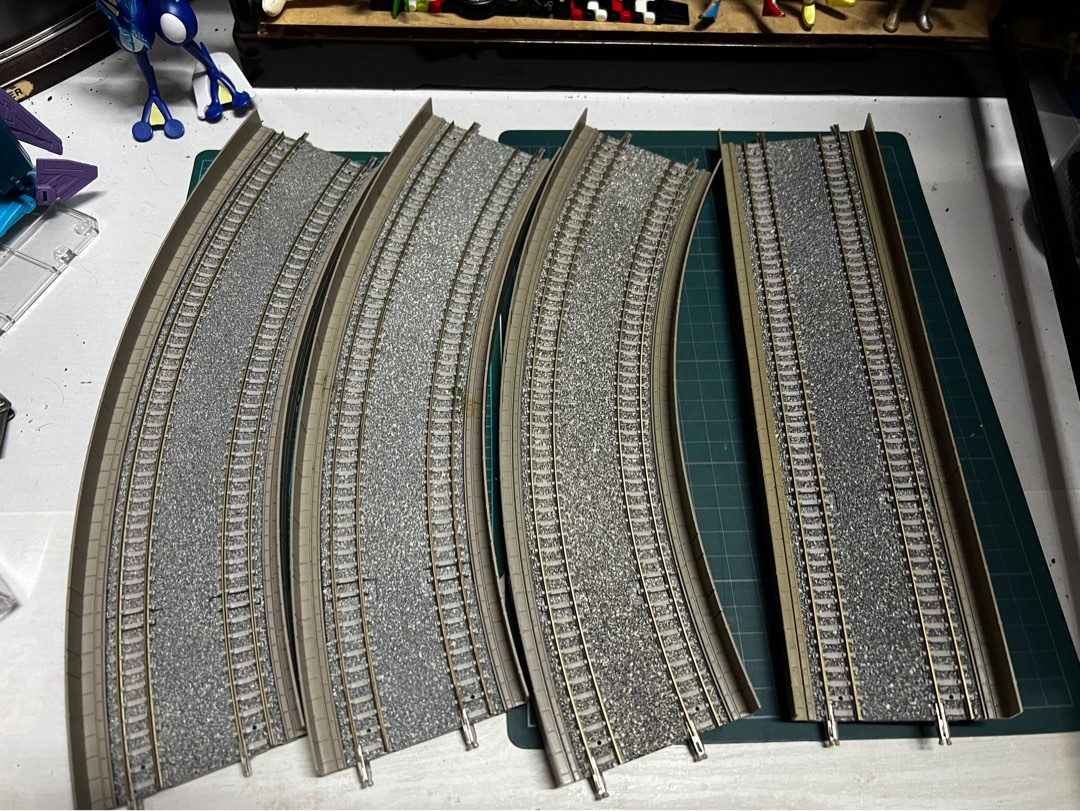 Tomix Fine Track (Viaduct) Curved Double Track DC391, 354-45 (F) Set of ...