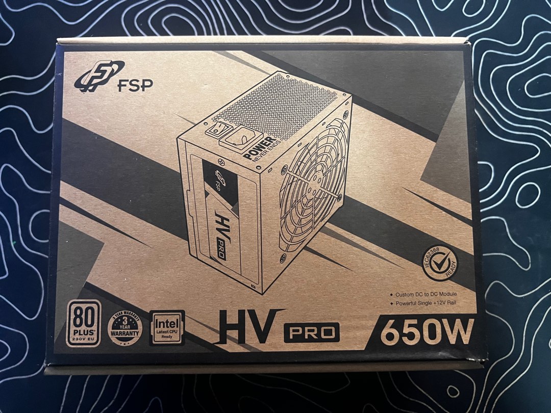 FSP HV Pro 650W Power Supply, Computers & Tech, Parts & Accessories ...