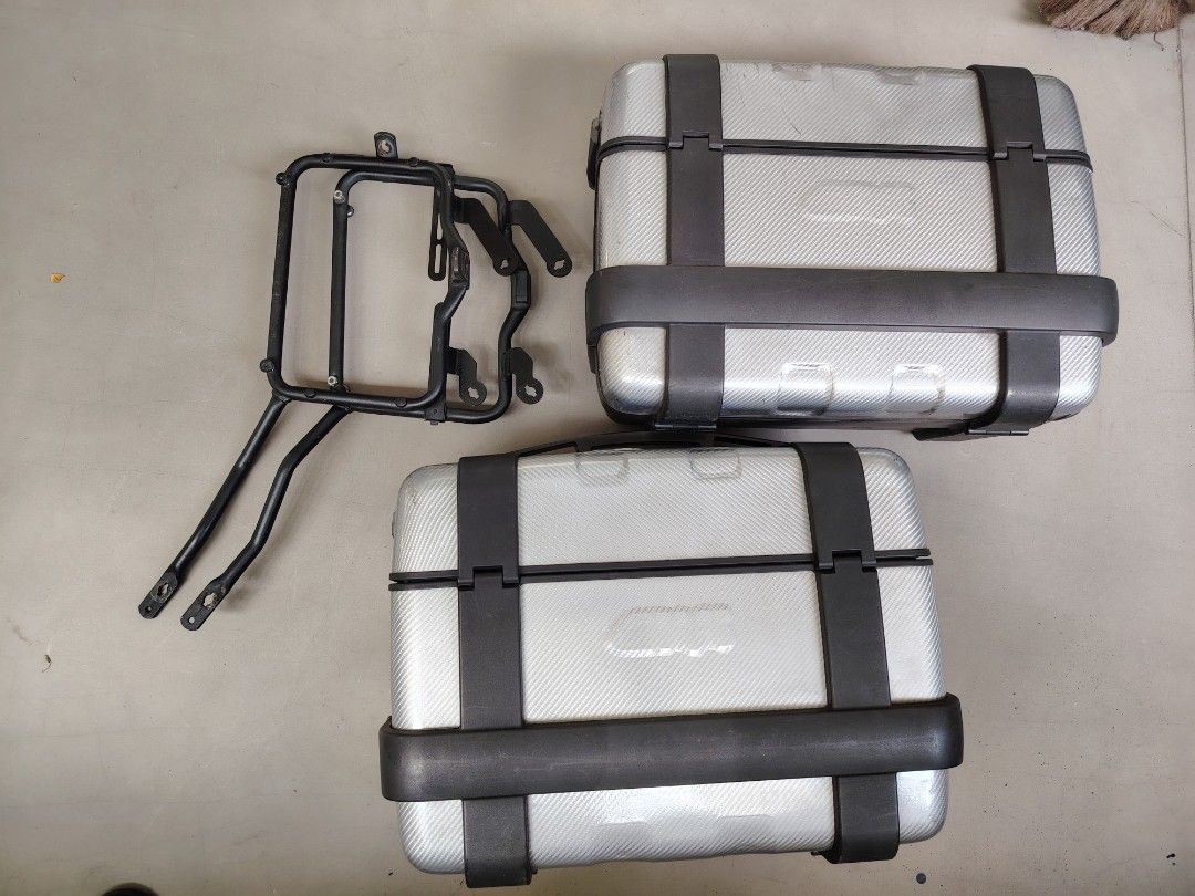 Givi side box 33lt with pannier, Motorcycles, Motorcycle Accessories on ...