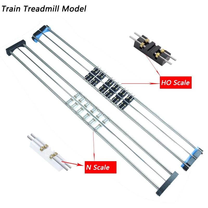 HO N Scale Model Train Treadmill Track Rider Roller Trolleys/ Wheels ...