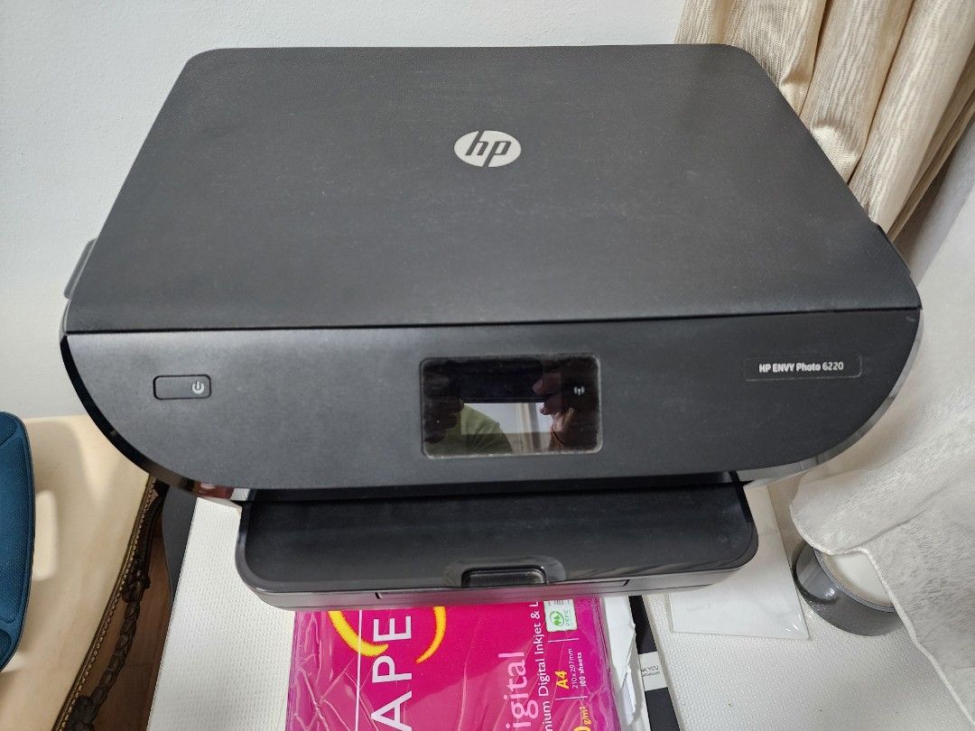HP ENVY Photo 6220 All-in-One Printer + Inkjet Cartridge + Photopaper ...