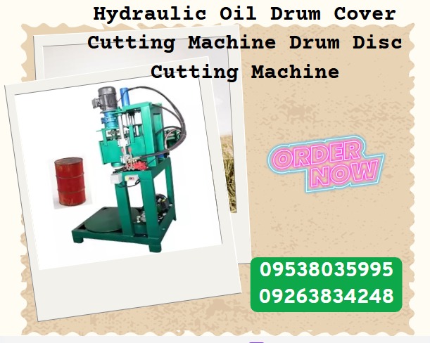 Hydraulic Oil Drum Cover Cutting Machine Drum Disc Cutting Machine ...