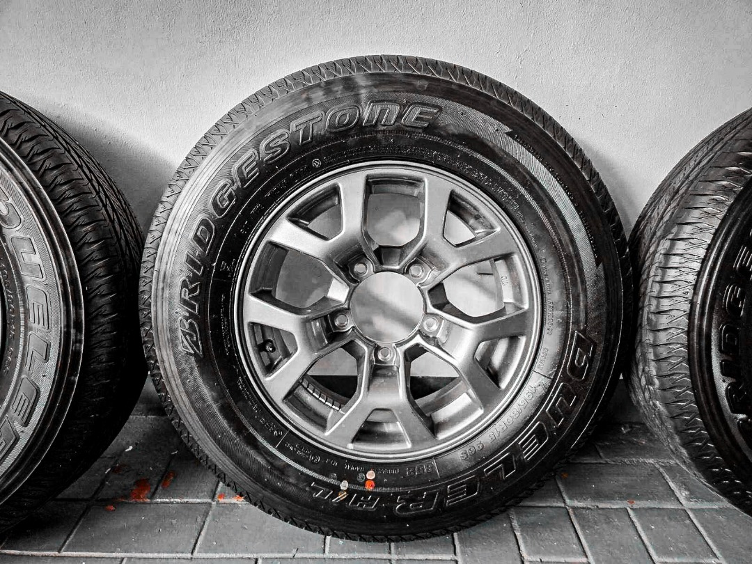Jimny OEM Tires + Mags + Suspension | Bridgestone Dueler 195/80R15 ...
