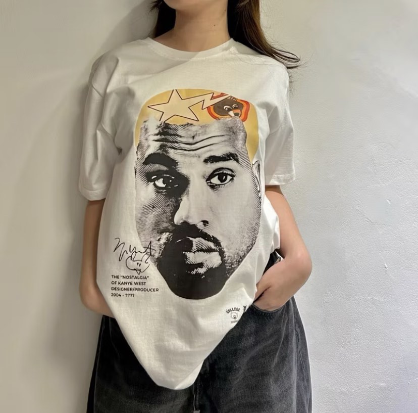 Kaos Oversize T-Shirt, kanye y2k retro streer vintage ahs style ...