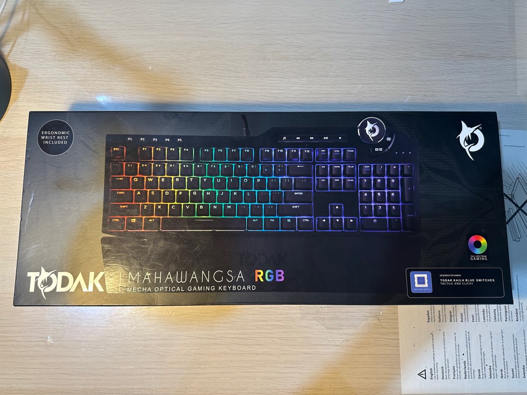 Keyboard Todak Mahawangsa RGB Mecha Optical Gaming Keyboard Gamers ...
