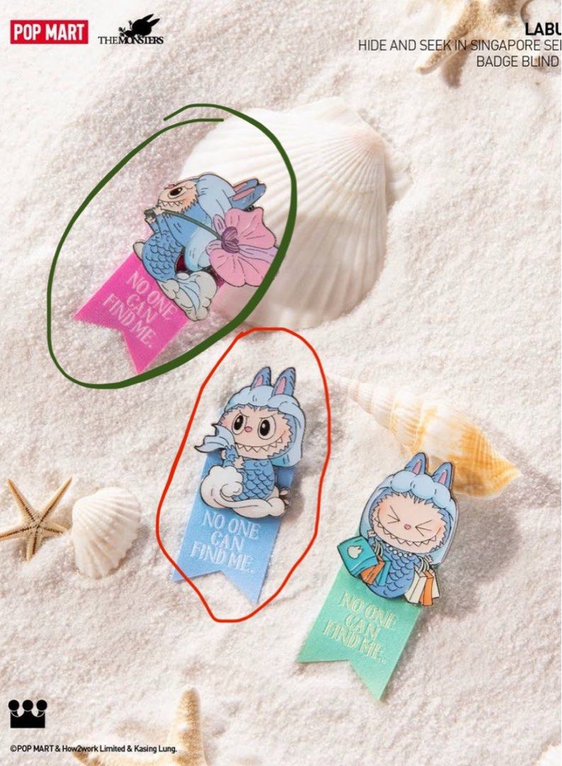 LABUBU HIDE AND SEEK IN SINGAPORE Milk Tea Badge, Hobbies & Toys, Toys ...