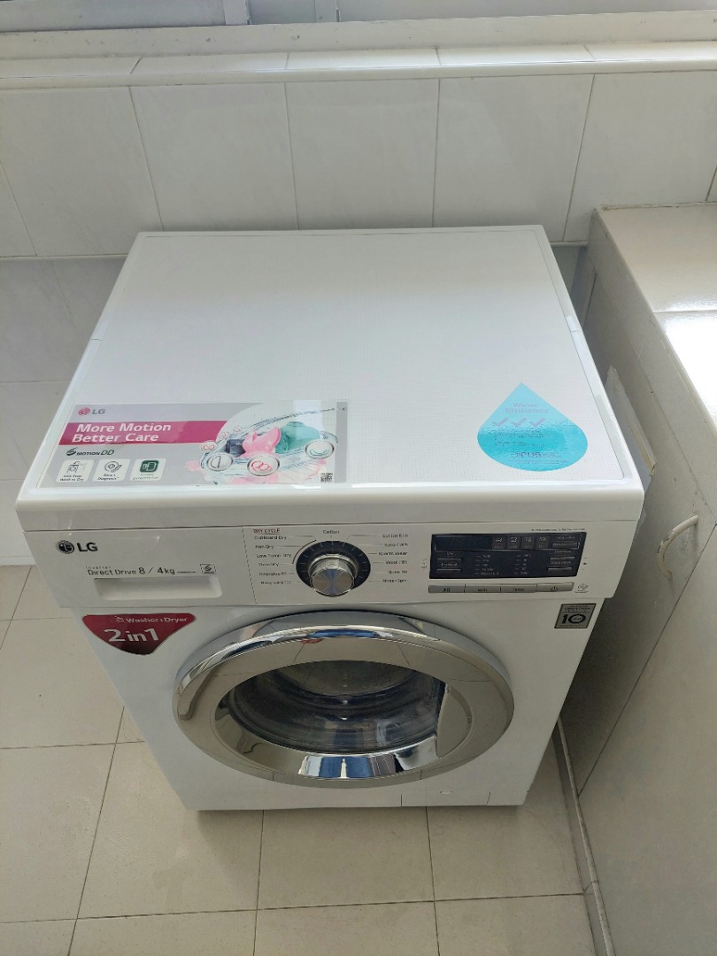 LG Direct Drive 8/4kg 2-in-1 Washer Dryer, TV & Home Appliances ...