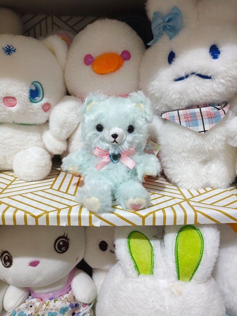 Magical Heart Light Blue Fortune Bear ( Amuse ) Bag Charm Plushie Stuff ...