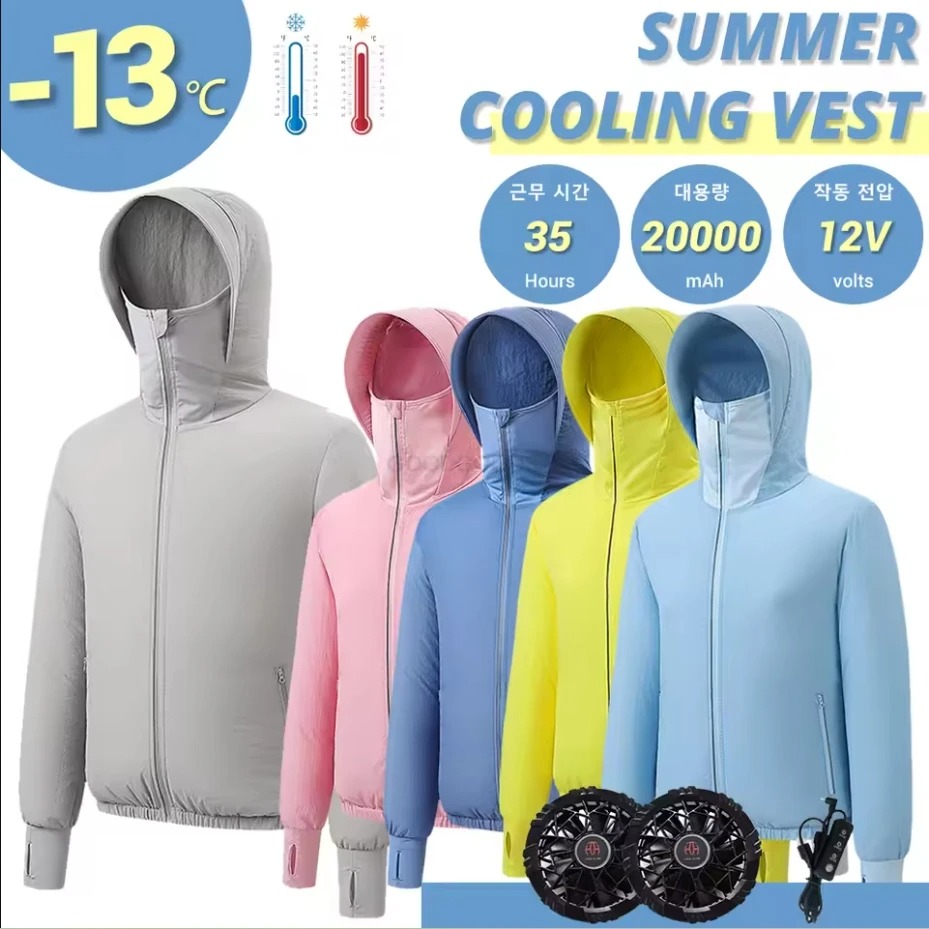 Men Outdoor summer coat USB Electric fan cooling Jackets men Air ...