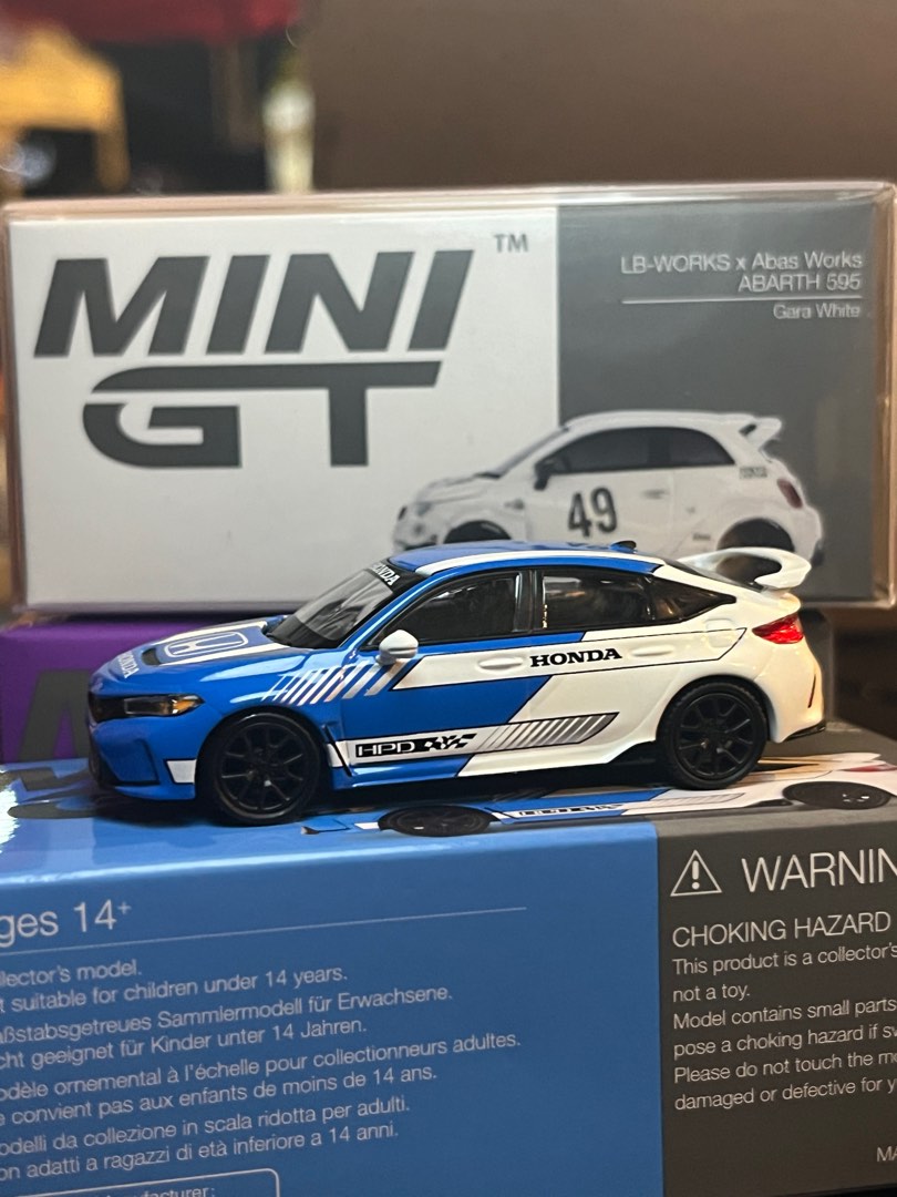 Mini GT Honda Civic Type R FL5 2023 Pace Car Blue, Hobbies & Toys, Toys ...