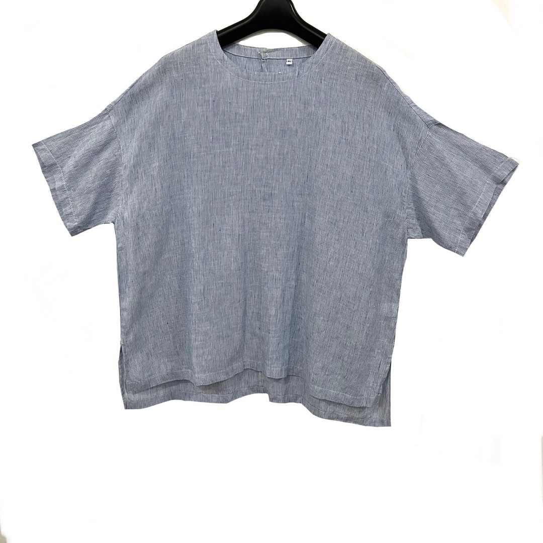 Muji 100% Linen Artisans Loosefit Tops, Women's Fashion, Tops, Shirts on Carousell