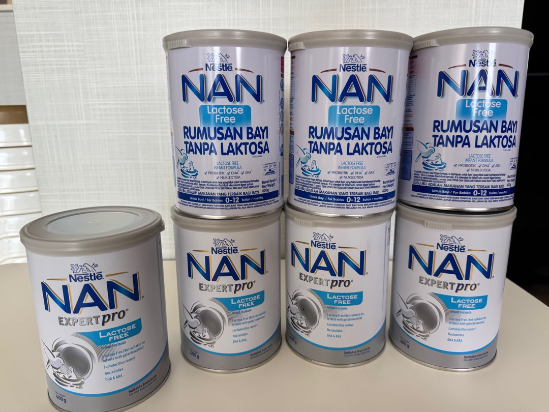 Nestle NAN Lactose Free & Expert Pro Infant Formula, Babies & Kids ...