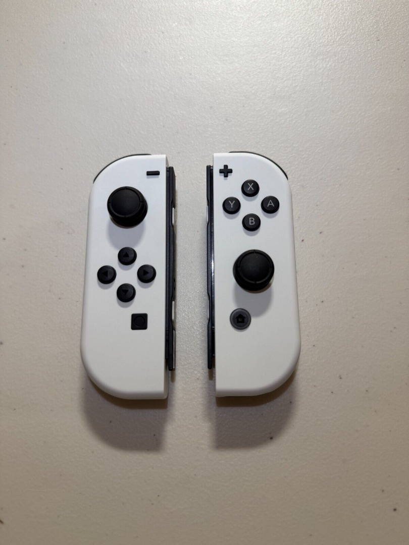 Nintendo Switch Oled Joy-Cons White Original, Video Gaming, Video Game ...