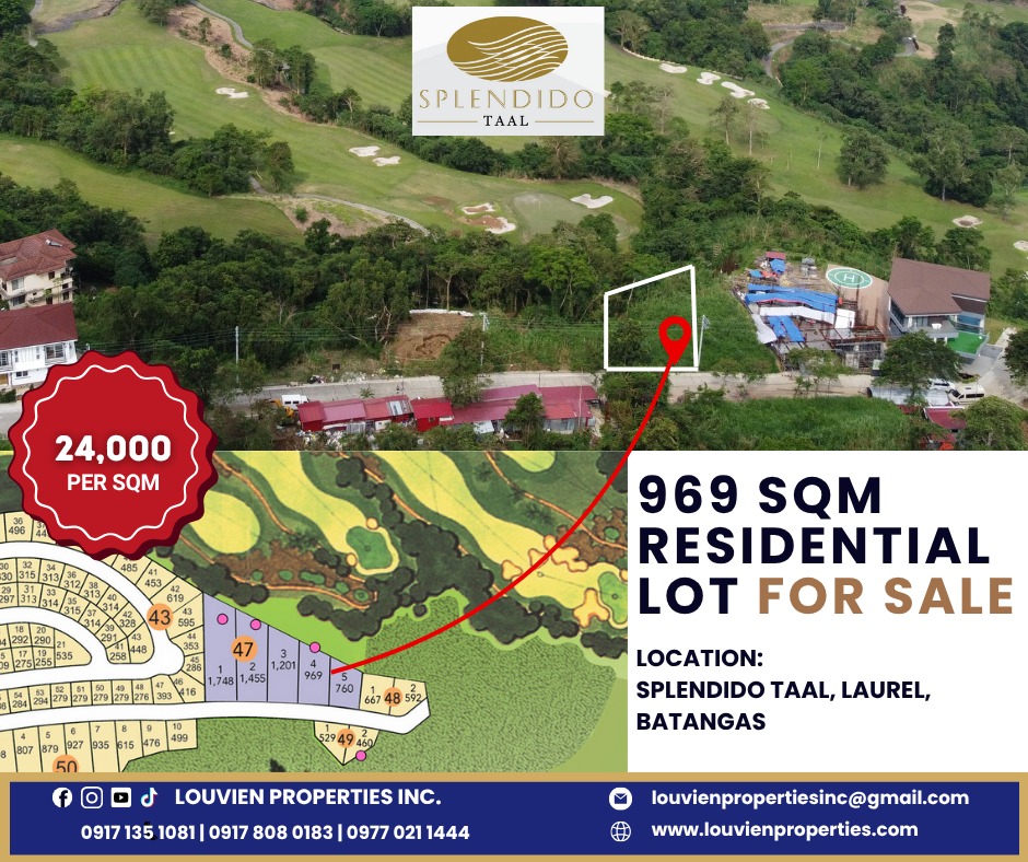 Overlooking Lots for Sale Metro Tagaytay (Splendido Taal Residential ...