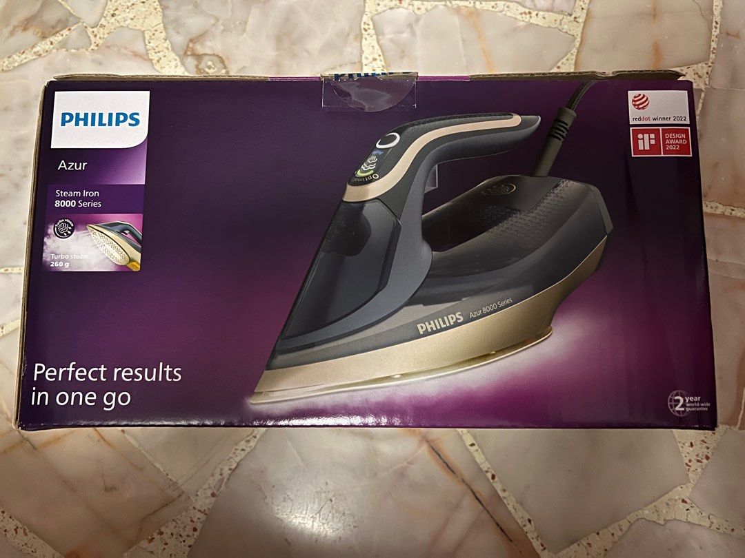 Philips Azur Steam Iron 8000 series with OptimalTEMP technology ...