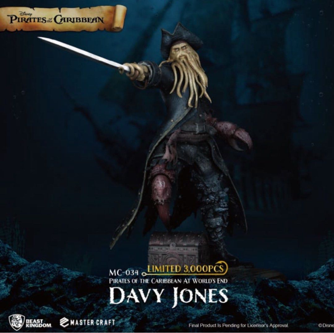 Pirates of the Caribbean Davy Jones Statue Beast Kingom Mastercraft MC ...