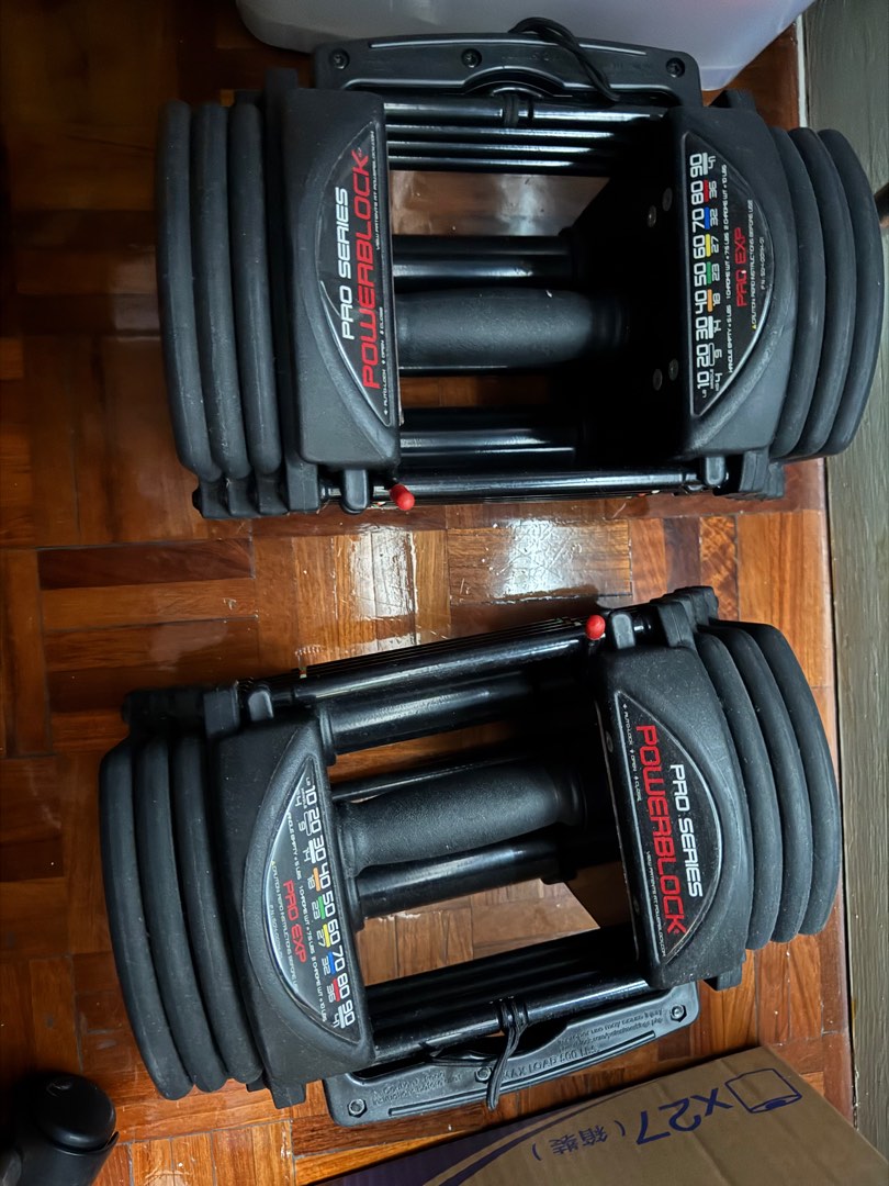 powerblock pro 70lb 32kg x2 啞鈴 dumbell, 運動產品, 運動與健身, 運動與健身 - 舉重和啞鈴 - Carousell