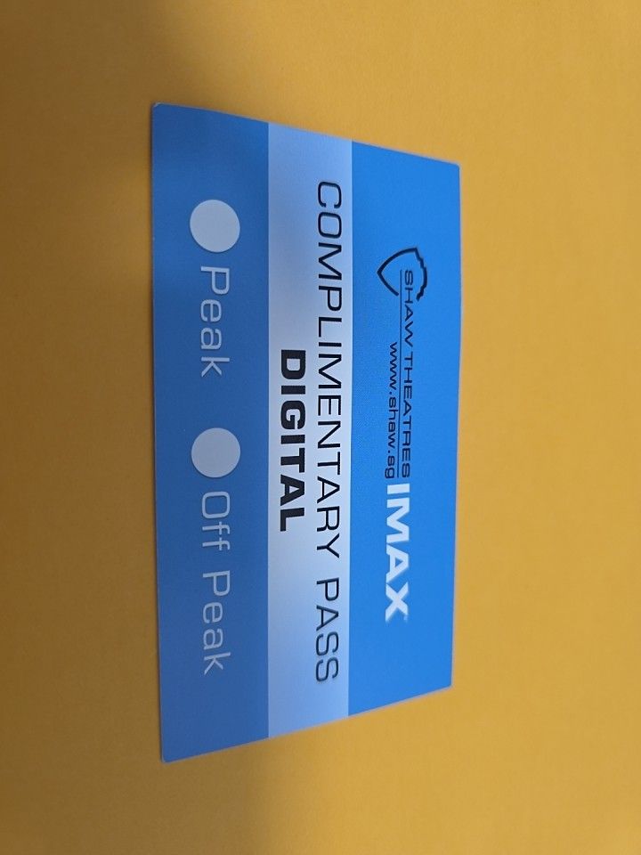 Shaw Theatres IMAX Complimentary Digital Pass, Tickets & Vouchers ...