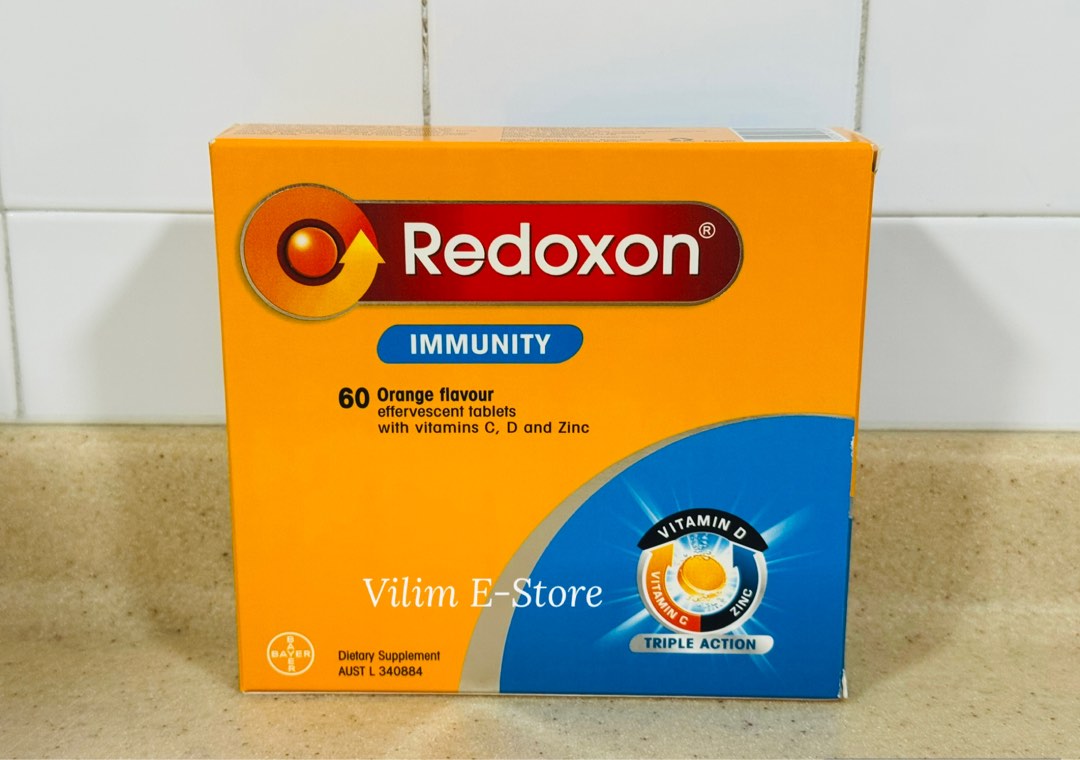 Redoxon Triple Action Effervescent Orange 60s, Health & Nutrition ...