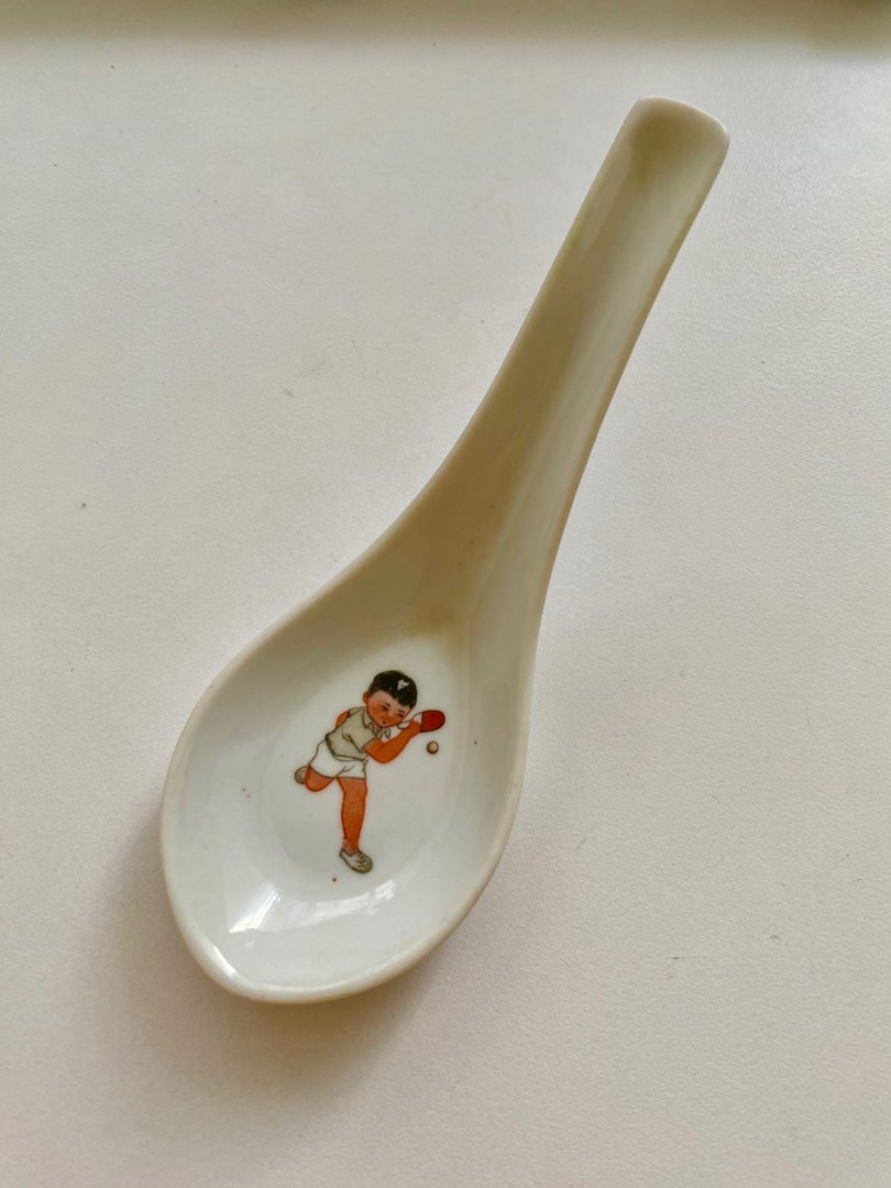 Vintage Ping Pong Ceramic Spoon, Furniture & Home Living, Kitchenware ...