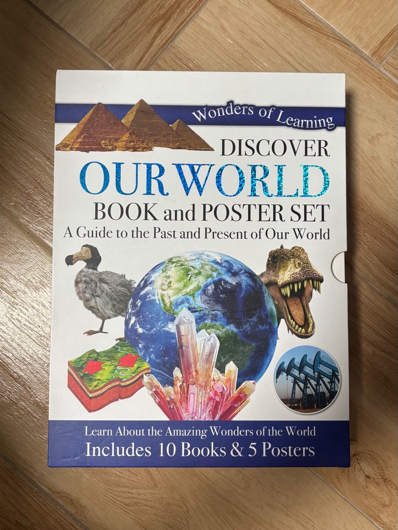 Wonders of learning - Discover our world book & poster set, 興趣及遊戲, 書本 ...