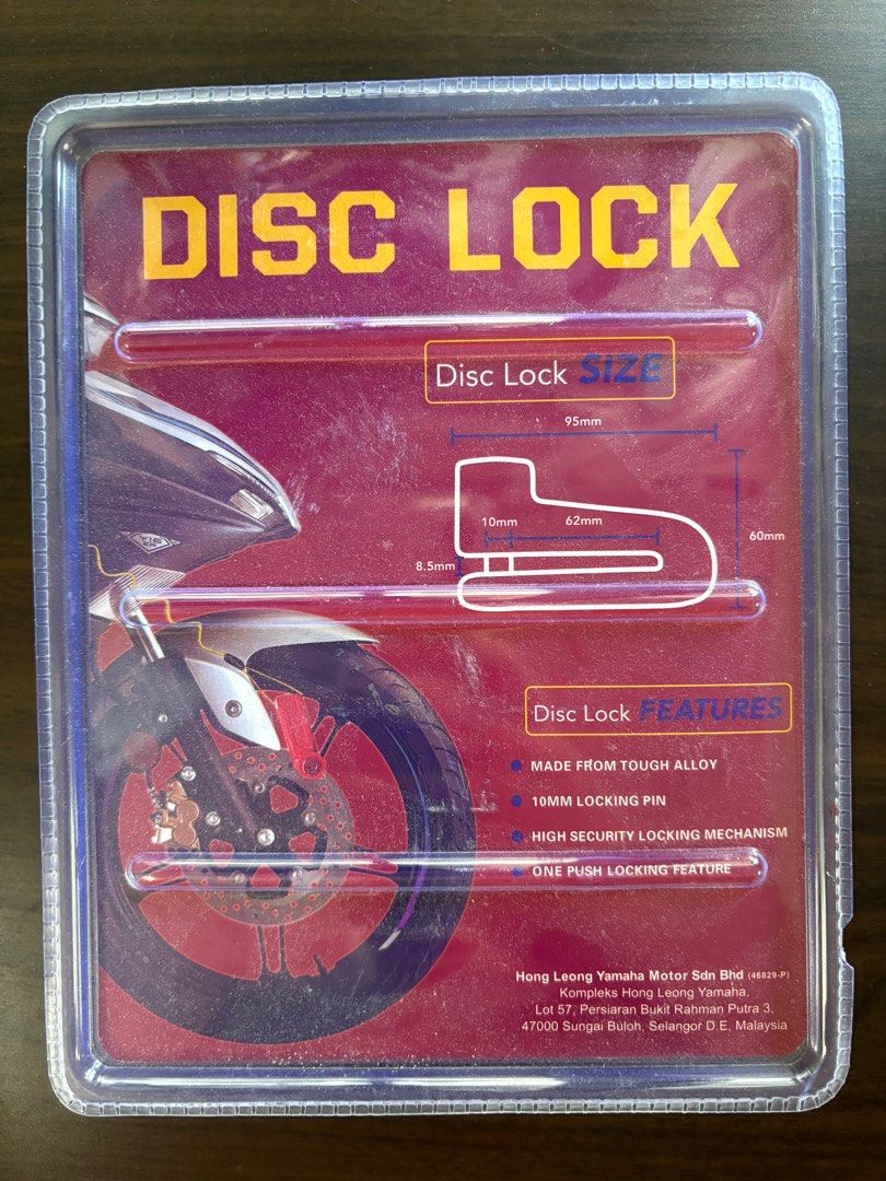YAMAHA DISC LOCK, Auto Accessories on Carousell