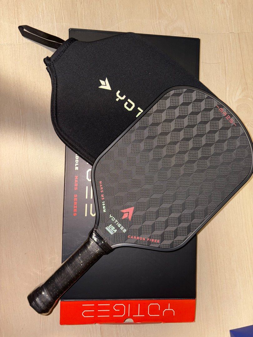 YOTIGER Mars Series M5 16mm Carbon Fiber Pickleball Paddle 18K T700 ...